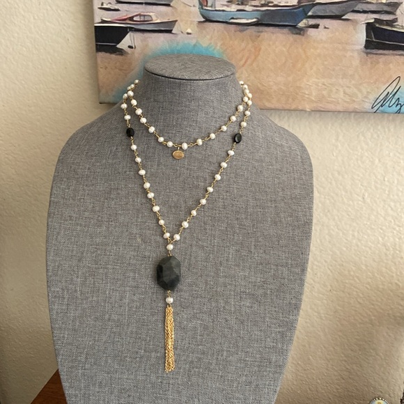 Joya | Jewelry | Vintage 8s Genuine Cultured Pearls Stone Wire Wrapped ...
